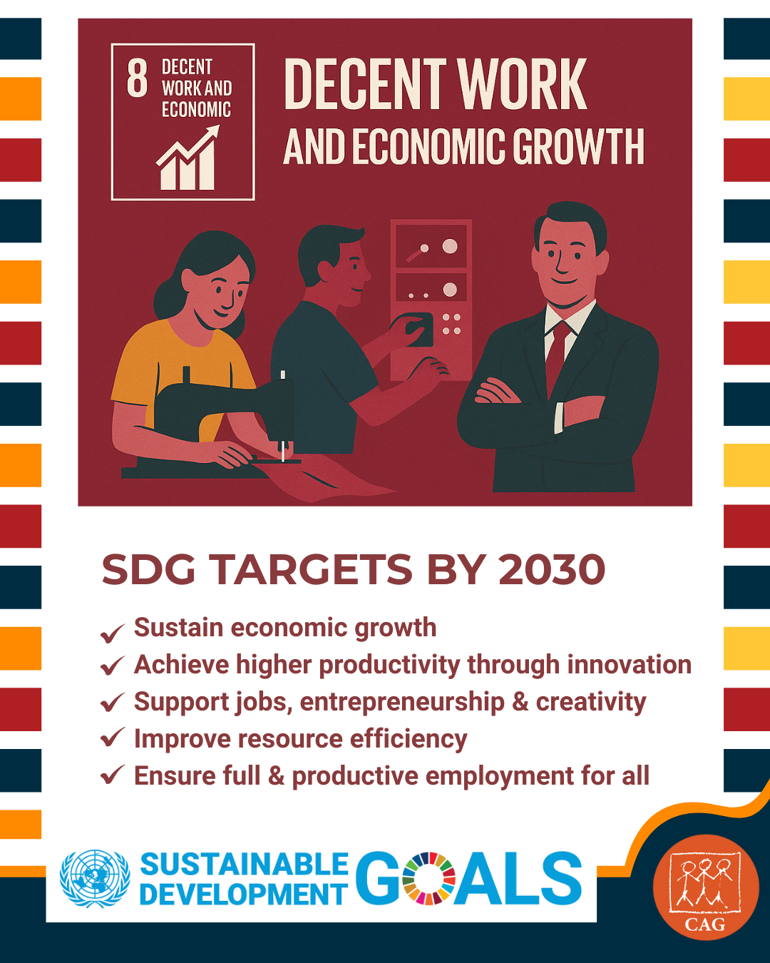Sustainable Development Goals (SDGs)- Decent work and economic growth ...